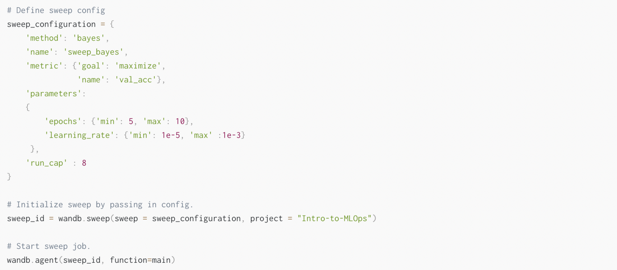 Intro to MLOps: Hyperparameter Tuning - Weights & Biases
