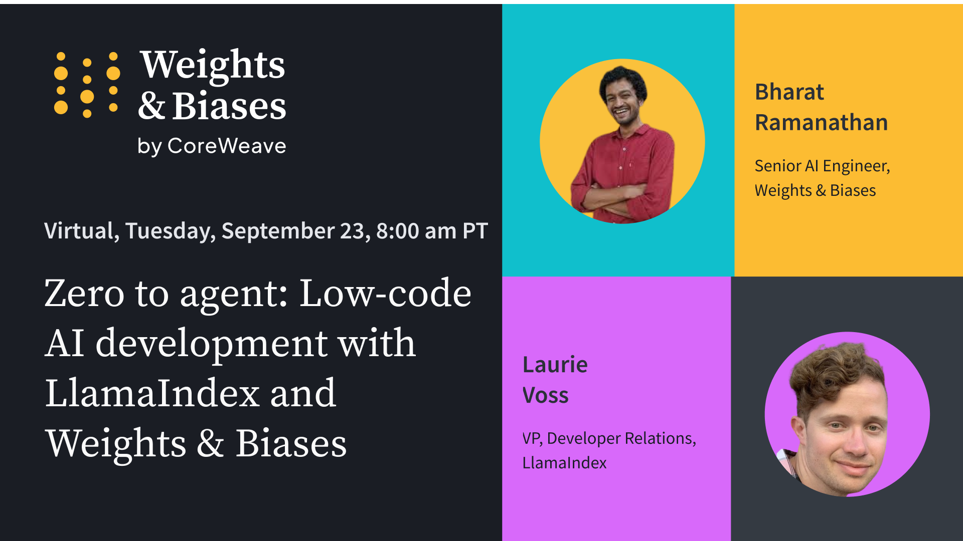 Zero to agent: Low-code AI development with LlamaIndex and Weights ...